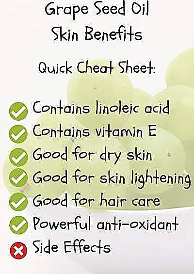 benefits of grapeseed oil for skin